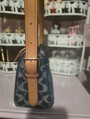 Coach | Bags | Coach Kailey Denim With Cherry Charm | Poshmark